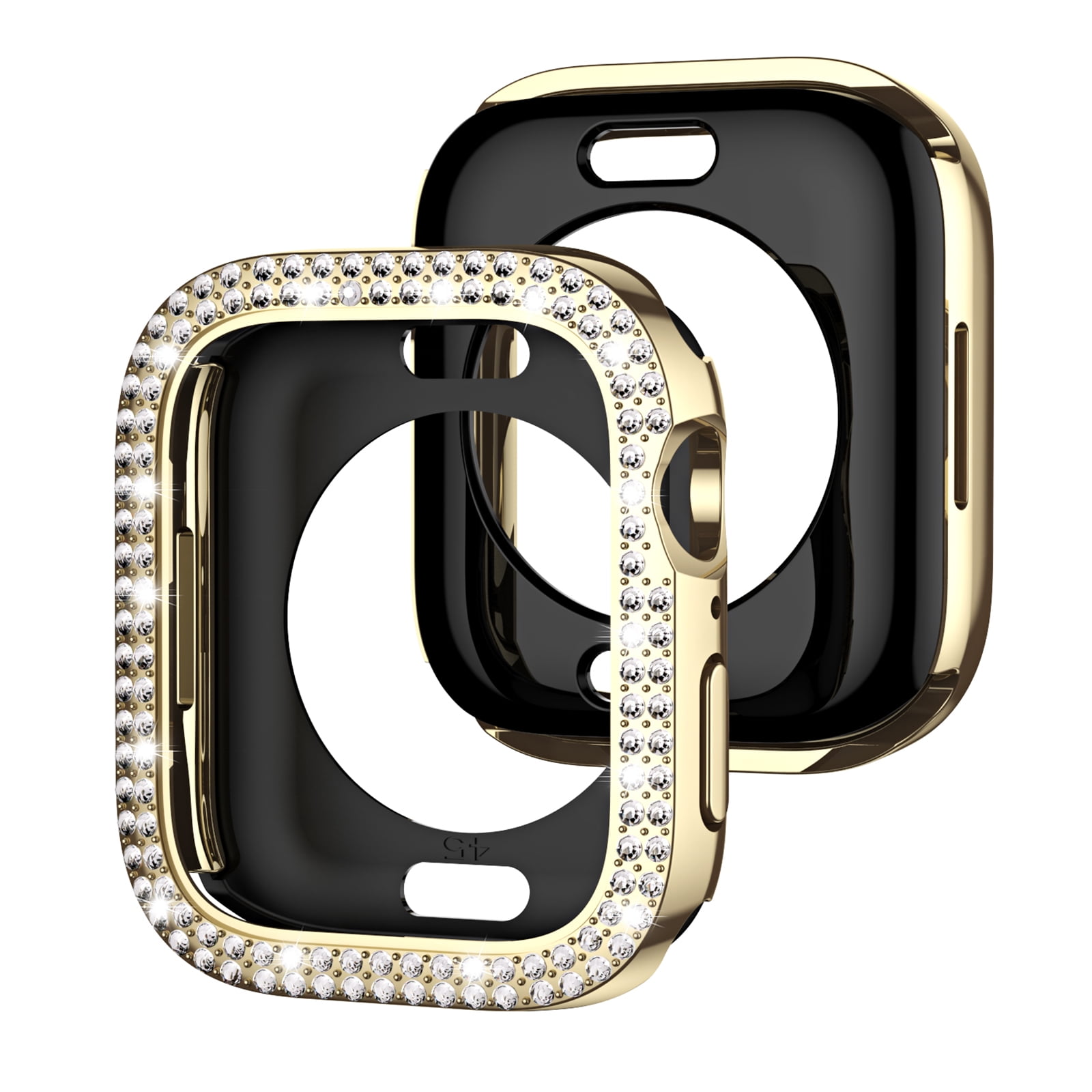 2 Pack Case for iWatch Series 10 46mm, Bling Sparkly Diamond ...