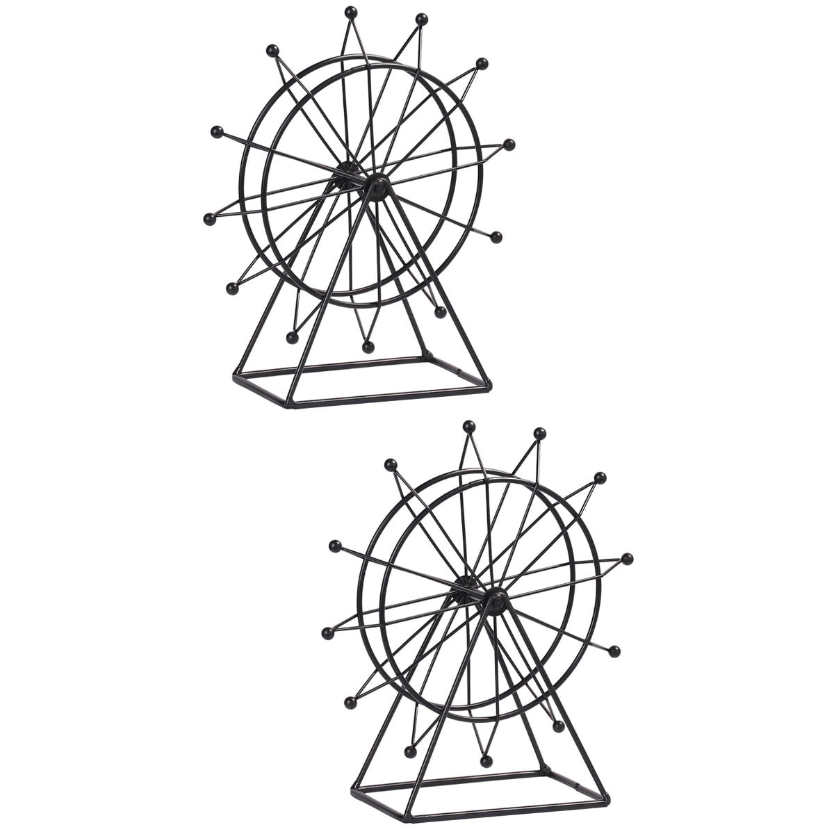 2 Pack Caster Ferris Wheel Model Stylish Ornament Office 23X22X9CM ...