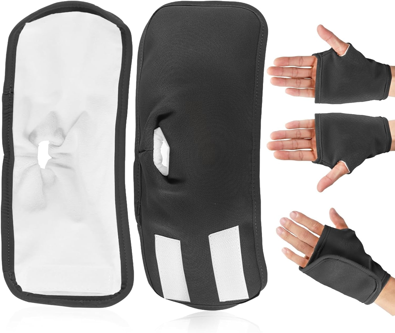 2 Pack Castor Oil Packs Organic Cotton for Hands, Trianu Reusable Hand ...