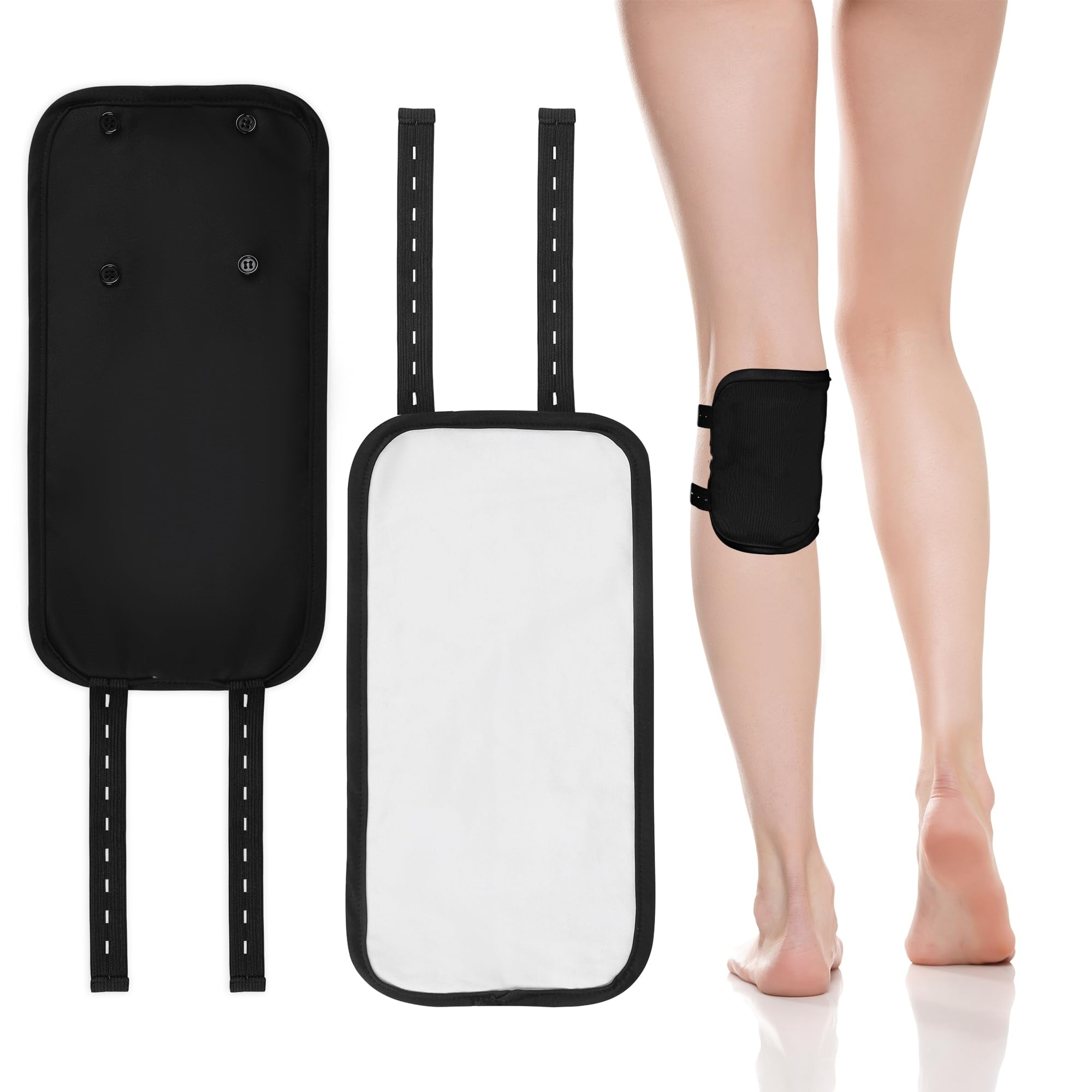 2 Pack Castor Oil Pack Wrap for Arm, Calf, Knee, Trianu Washable ...