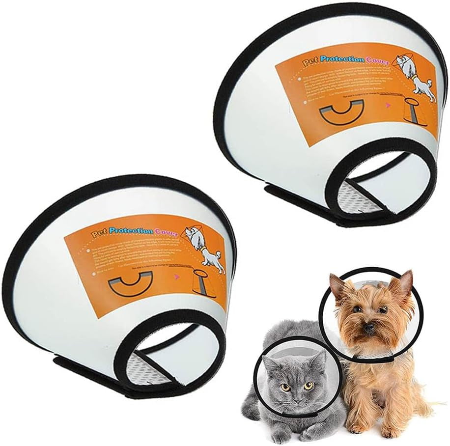 2 Pack Cat Cones to Stop Licking, Pet E Collar Pet Cone for Kitten ...