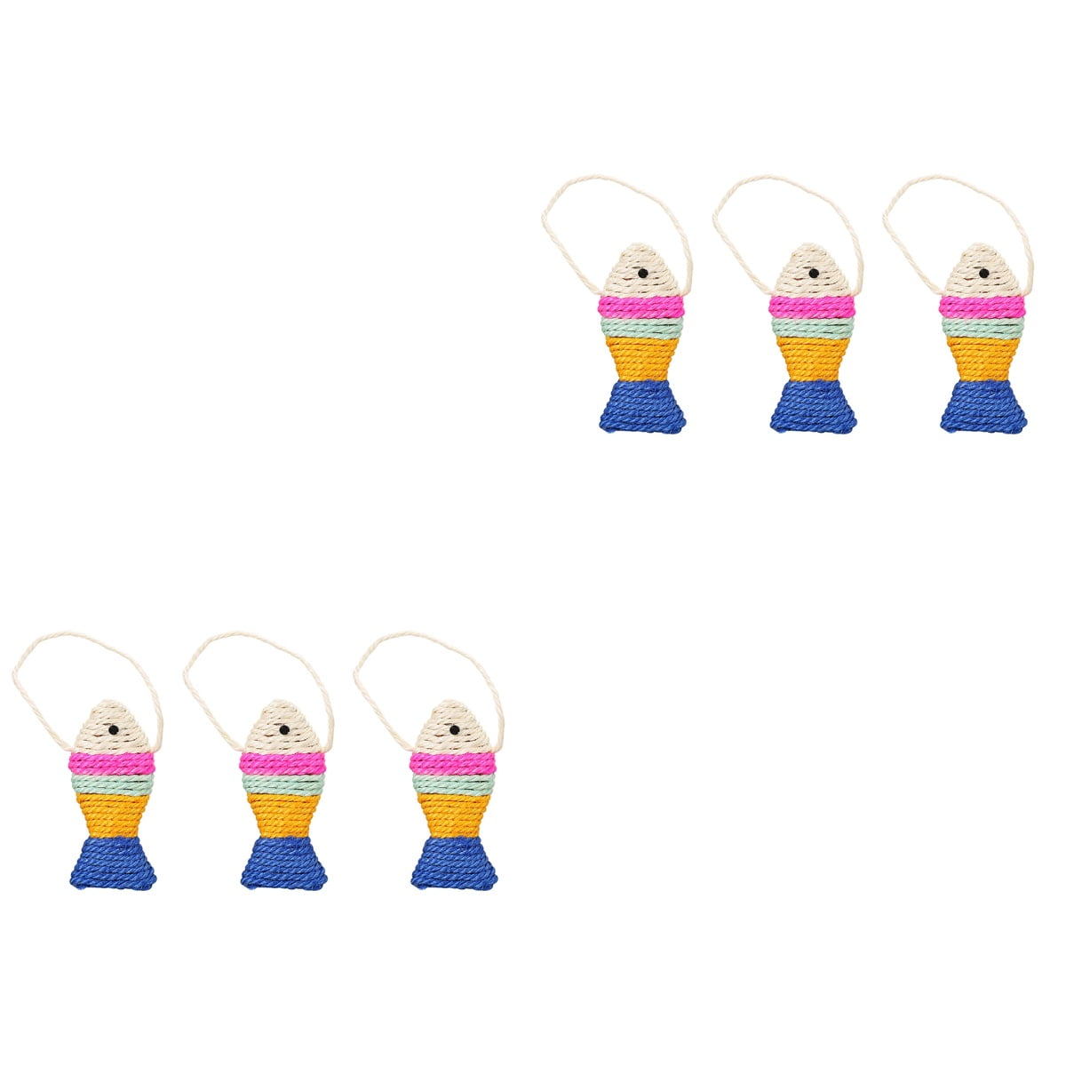 2 Pack Cat Sisal Toy Kitten Rope Mice Mat Collar Interactive - Walmart.com