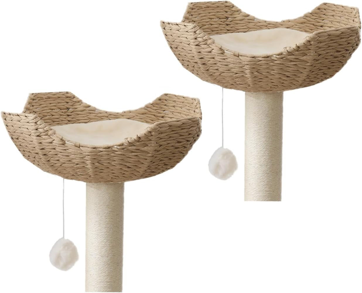 2-Pack Cat Tower Tree Add ons Accessories Replacement Part Basket Bed ...