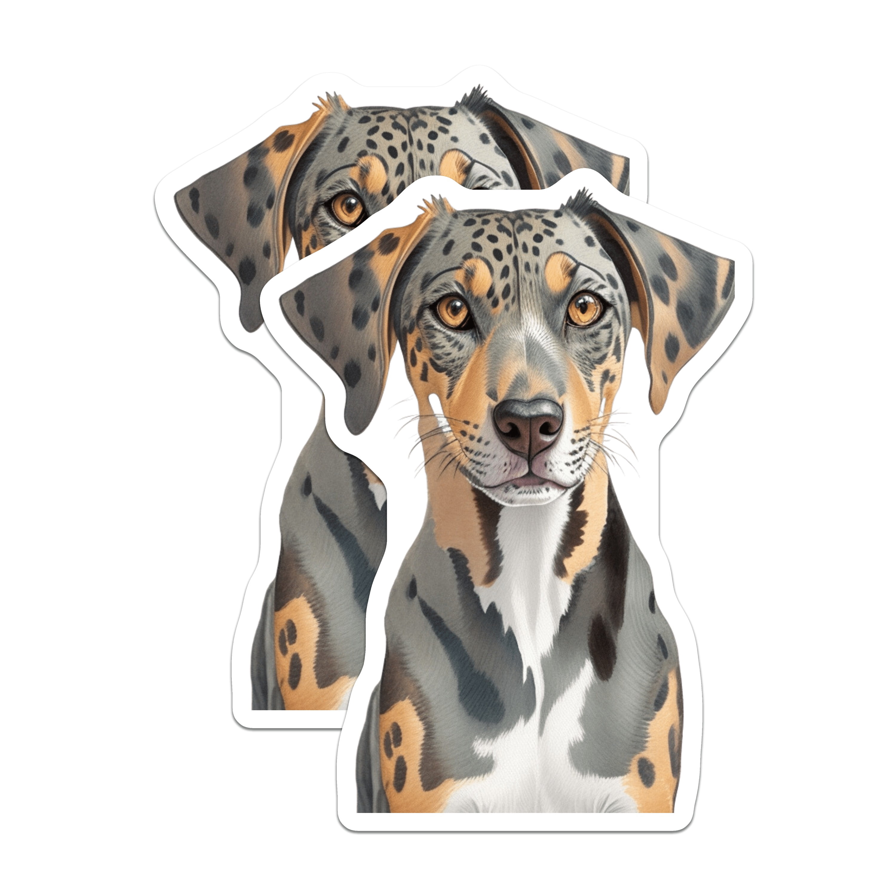(2 Pack) Catahoula Magnets - Merle Leopard Dog Art - Pet Lover Decor ...
