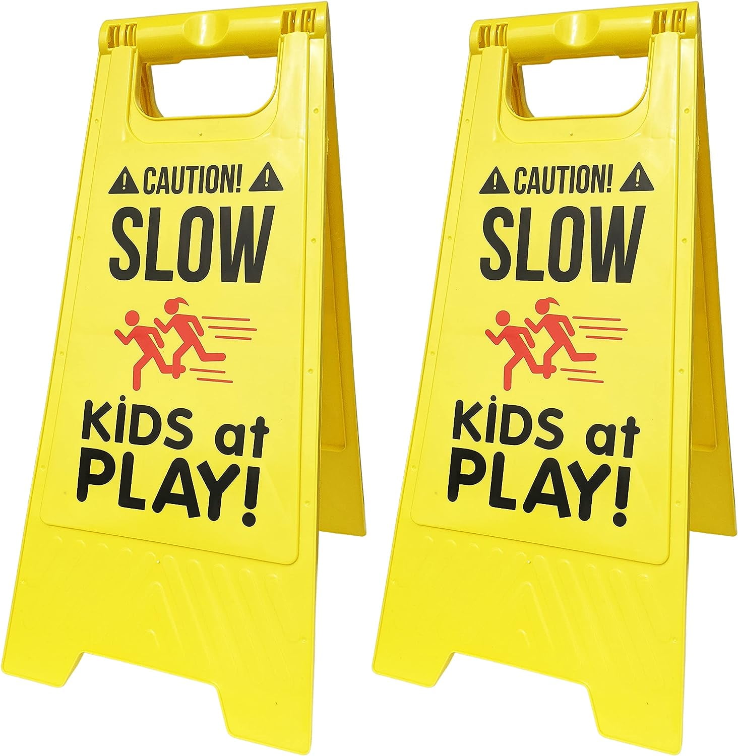 SciencePurchase 2 Pack 'Slow - Kids at Play' Safety Signs, High ...