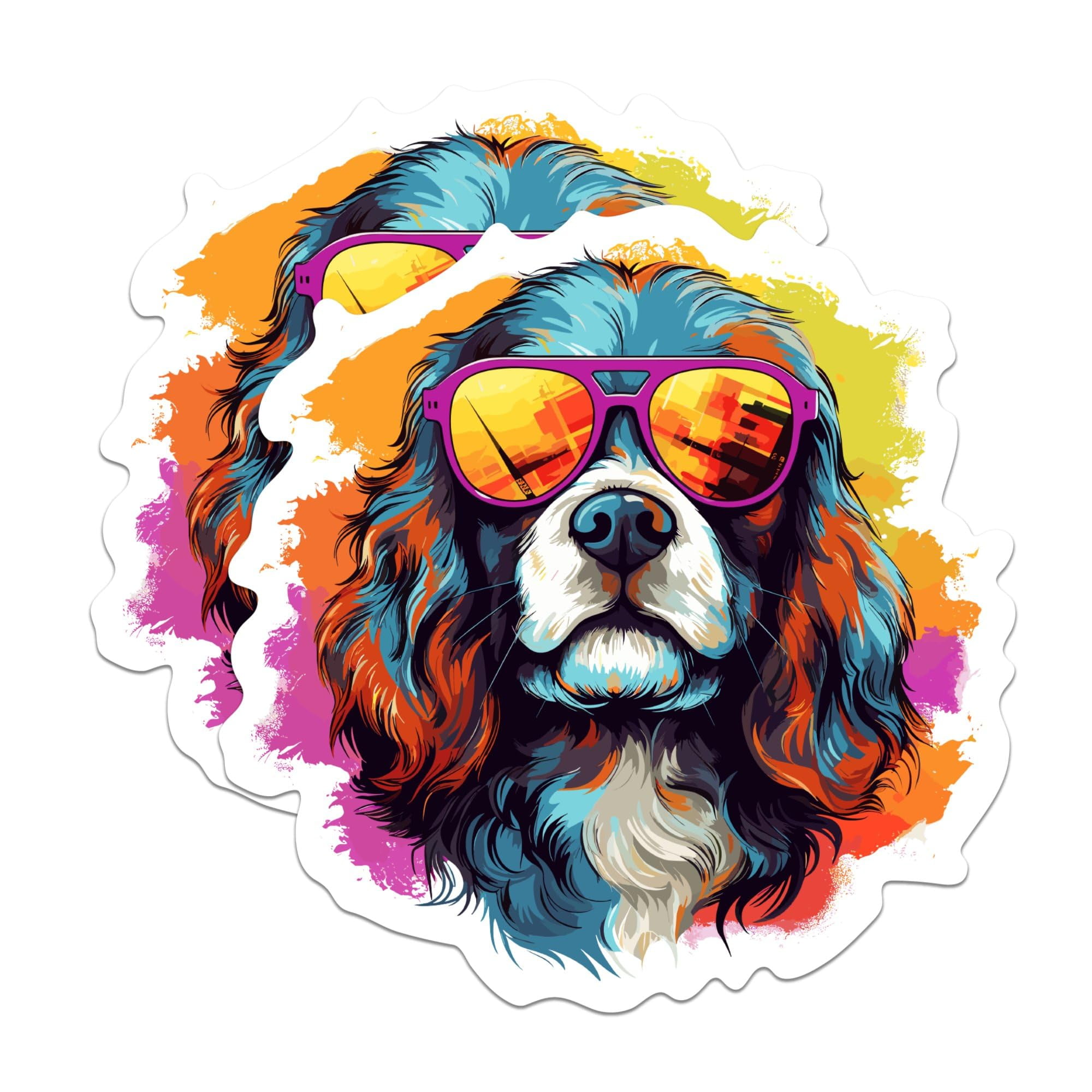 (2 Pack) Cavalier King Charles Spaniel Dog Stickers - Cavalier King ...