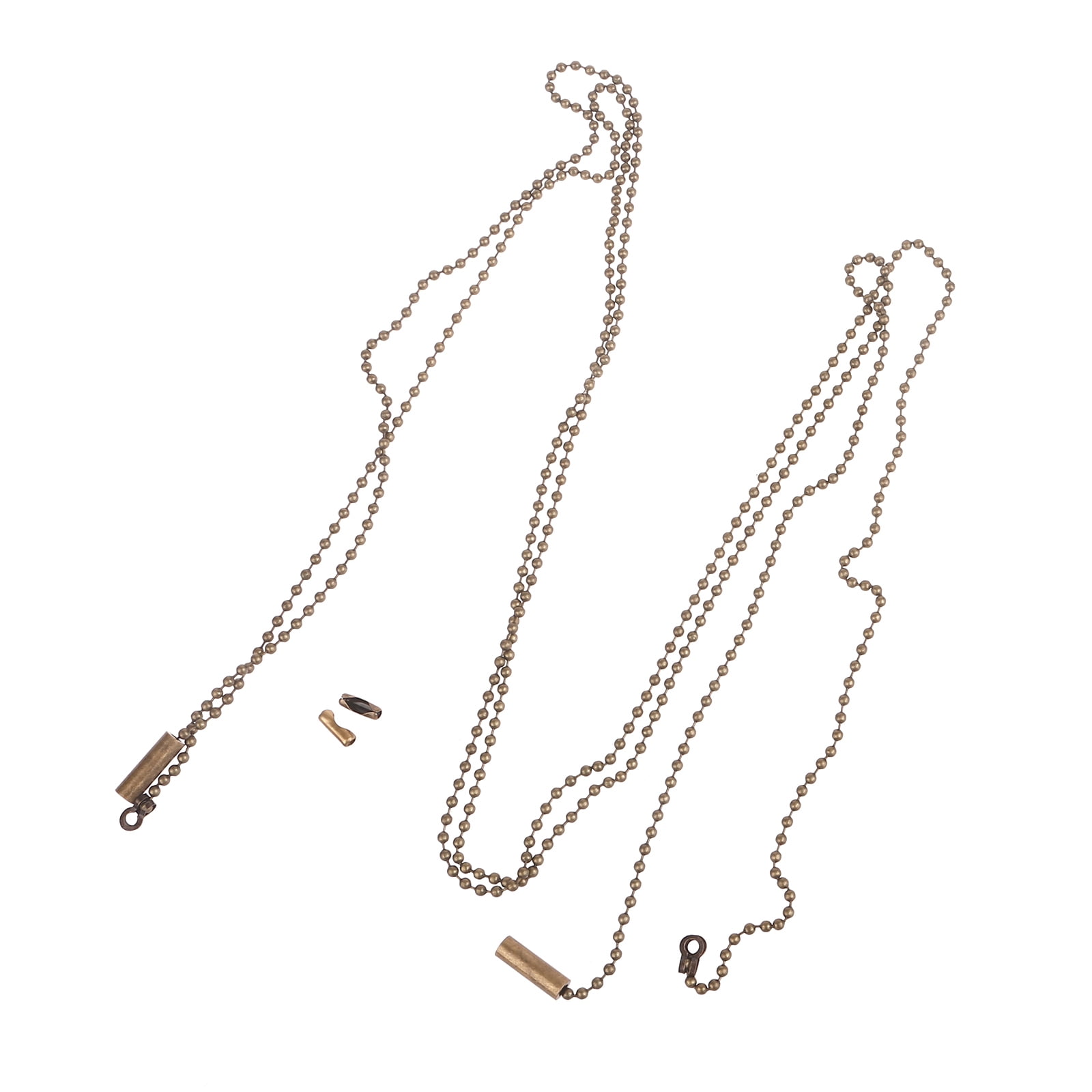 2 Pack Ceiling Fan Light Pull Chain Extension Metal Chain Extender 1 ...