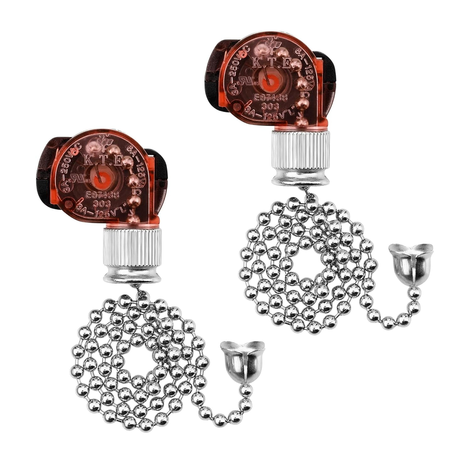 2 Pack Ceiling Fan Light Switch E87438, Pull Chain Switch for Hunter ...