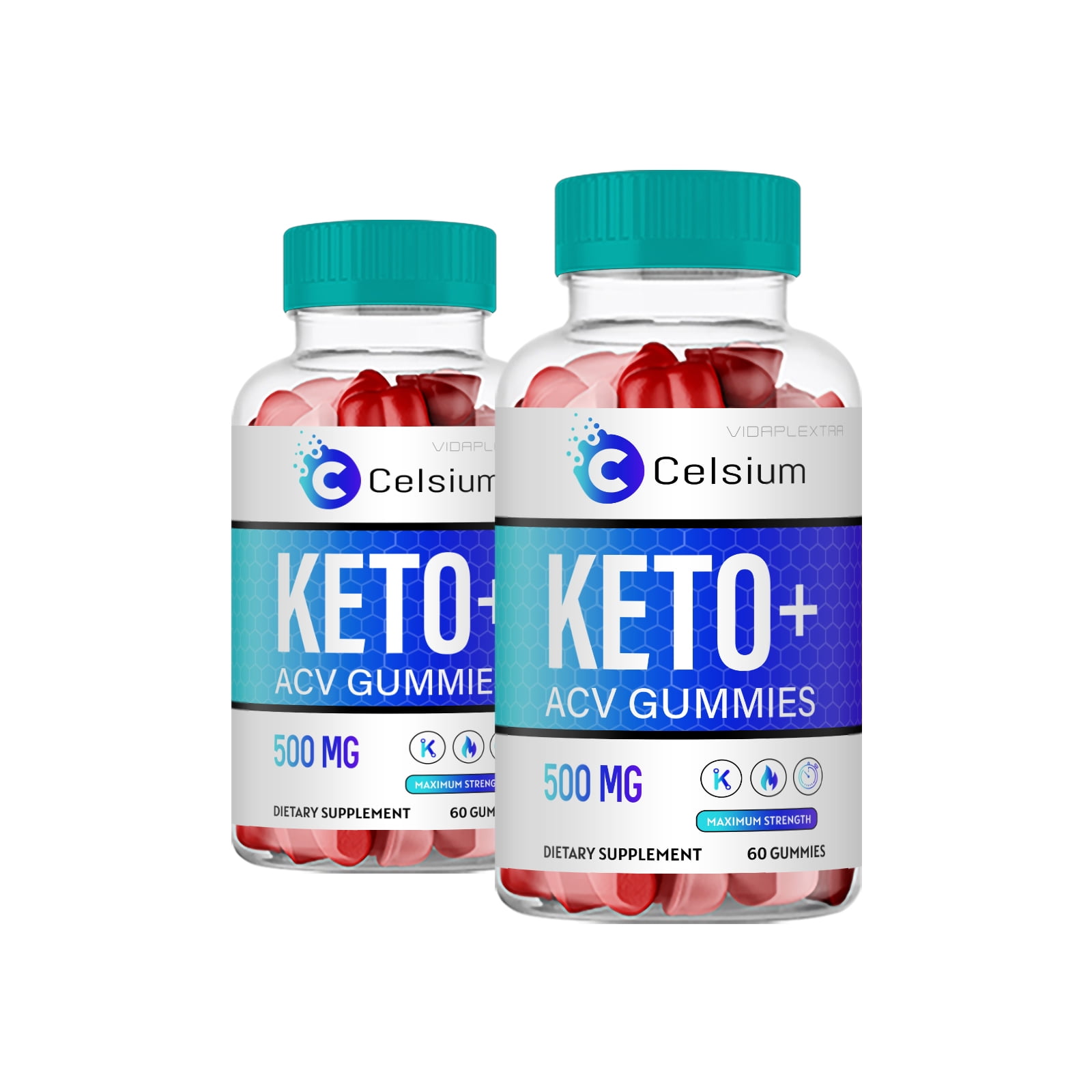 (2 Pack) Celsium Gummies - Celsium Maximum Strength Keto ACV Gummies ...