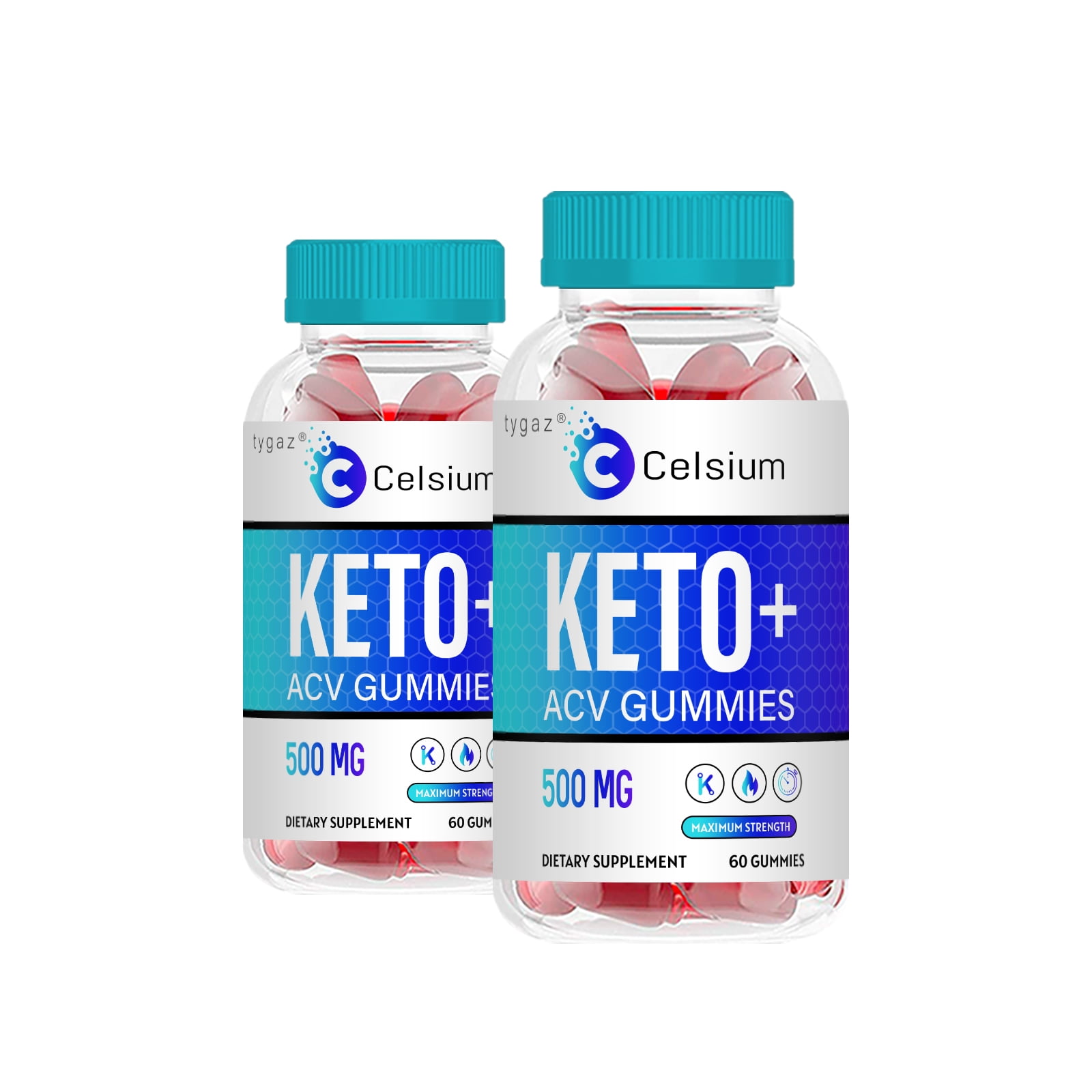(2 Pack) Celsium Keto Gummies - Celsium Keto ACV Gummies - Walmart.com