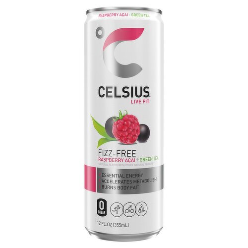 Celsius Raspberry Acai Green Tea Energy Drink, 2 Pack - Walmart ...