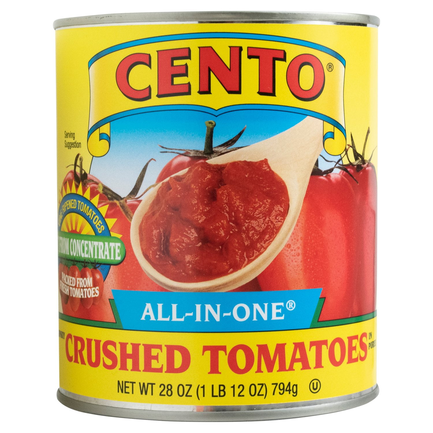 2 Pack - Cento Tomato All In One Crushed 28 oz Package May Vary ...