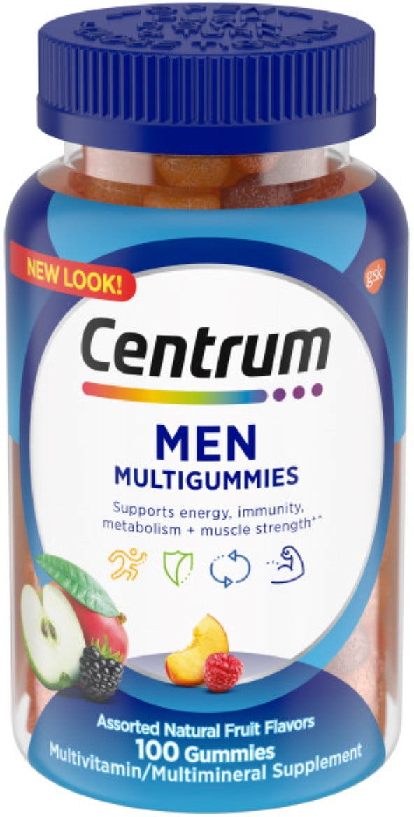 2 Pack - Centrum MultiGummies Gummy Multivitamin for Men, - Walmart.com