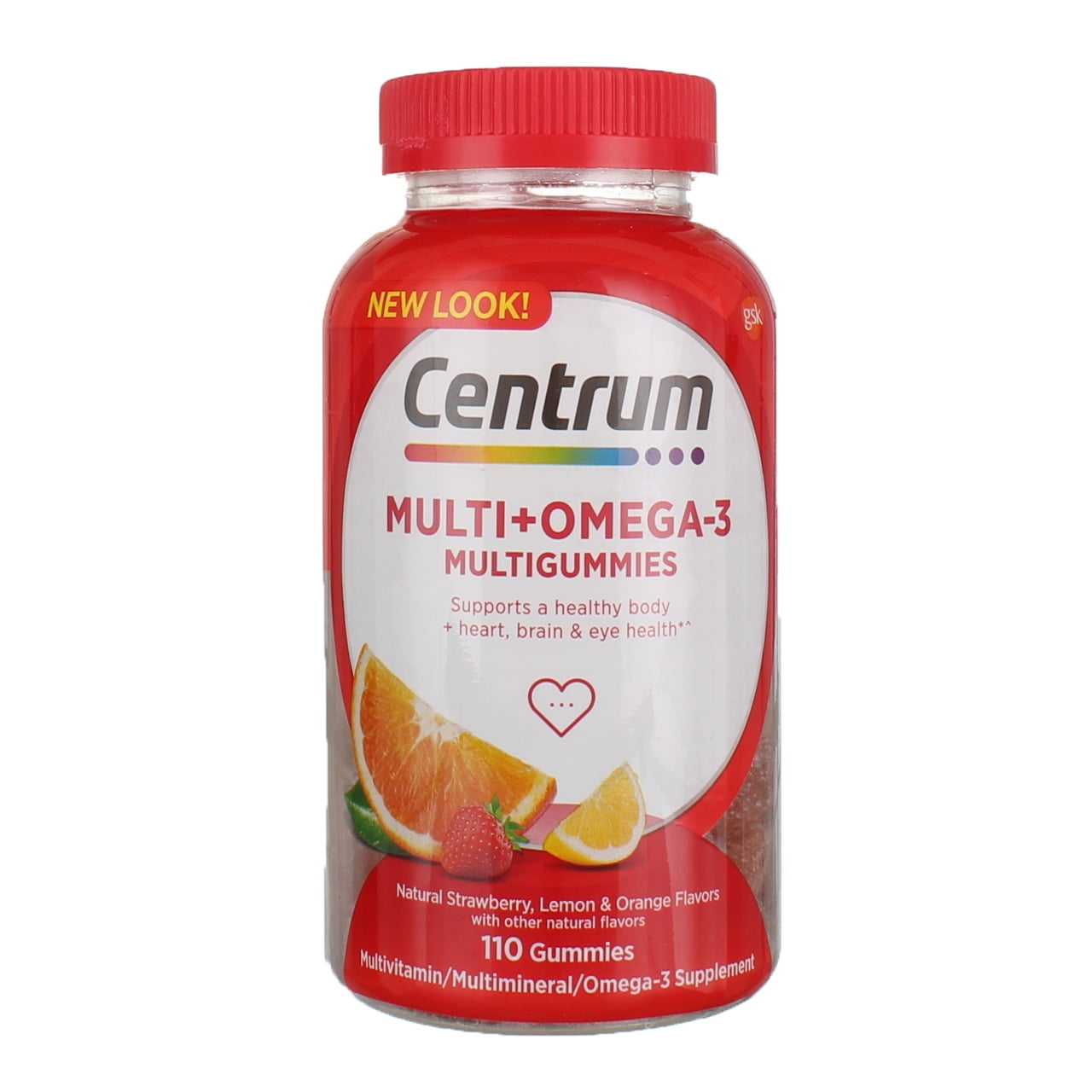 Centrum MultiGummies Omega 3 - 2 Pack, Multivitamin Brain Health ...