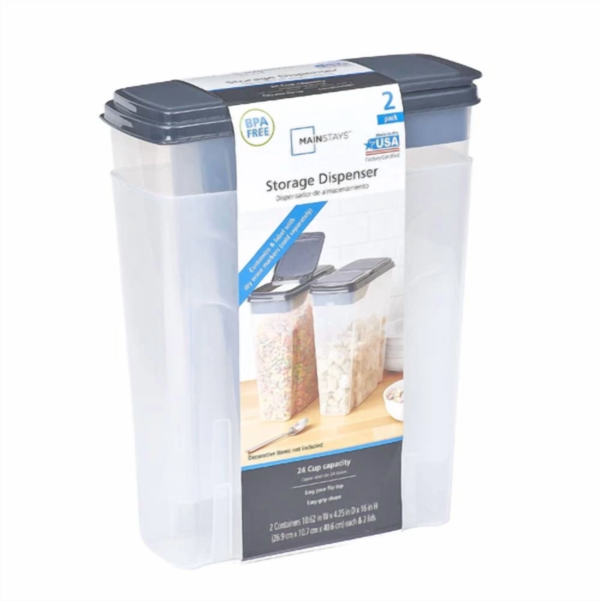 2-Pack Cereal Keeper, 24 Cup - Walmart.com