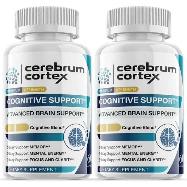 (2 Pack) Cerebrum Cortex - Nootropic Memory Booster Dietary Supplement ...
