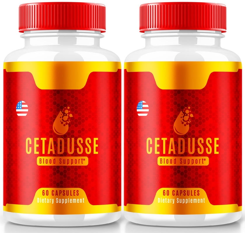 (2 Pack) Cetadusse Capsules, Maximum Strength Blood Formula, All ...