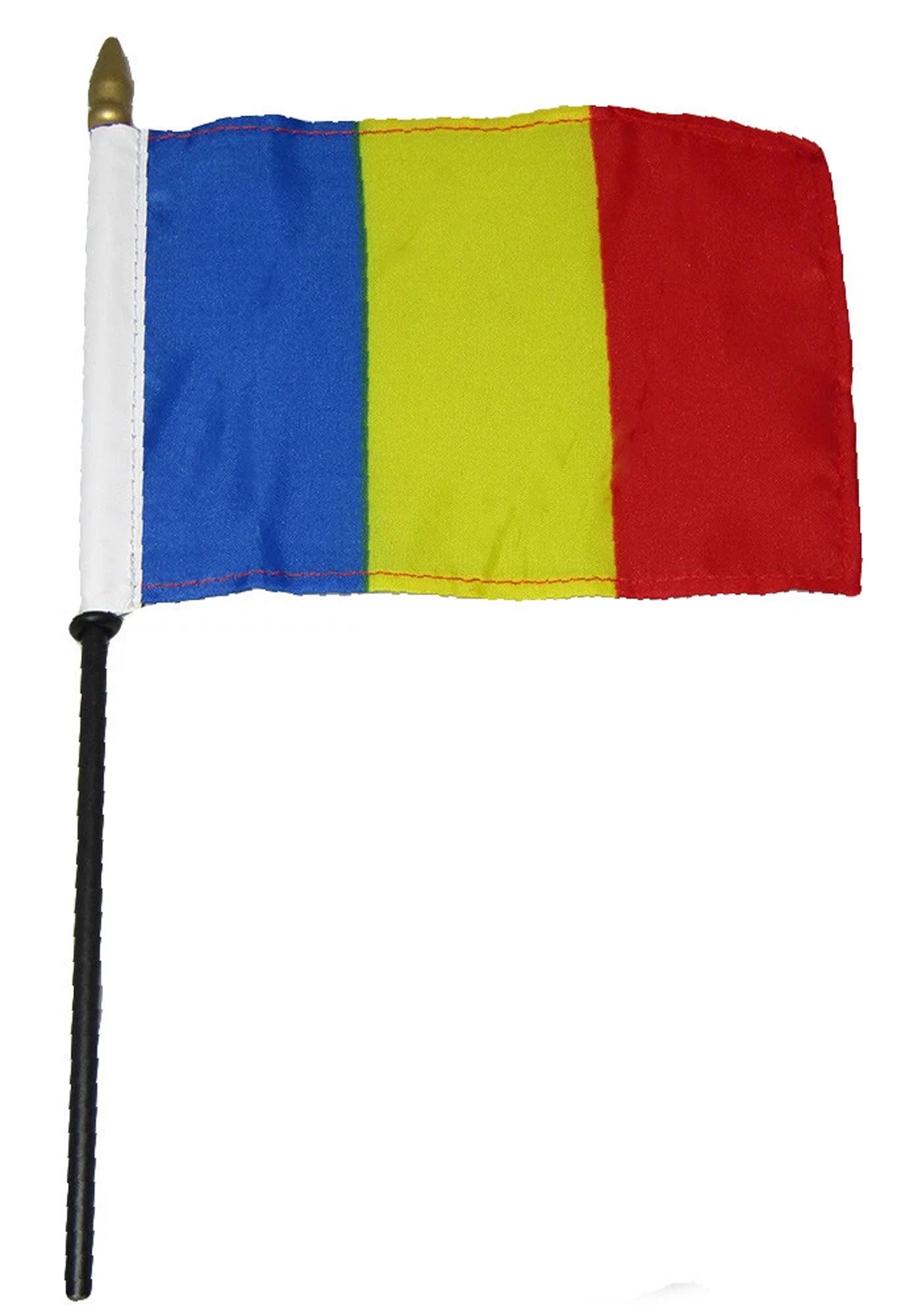 2 Pack Chad Country 4"x6" Flag Desk Set Table Wooden Stick Staff ...