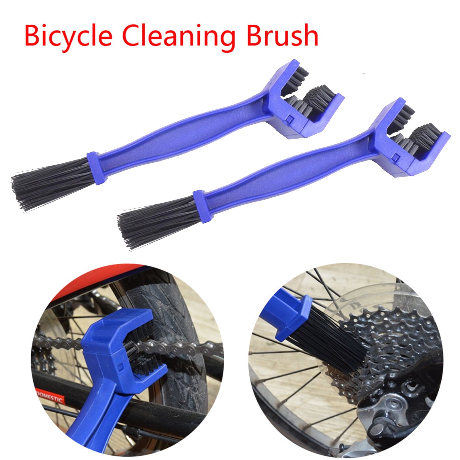 2 Pack Chain Cleaning Brush with Ergonomic Handle for Motorcycle ...