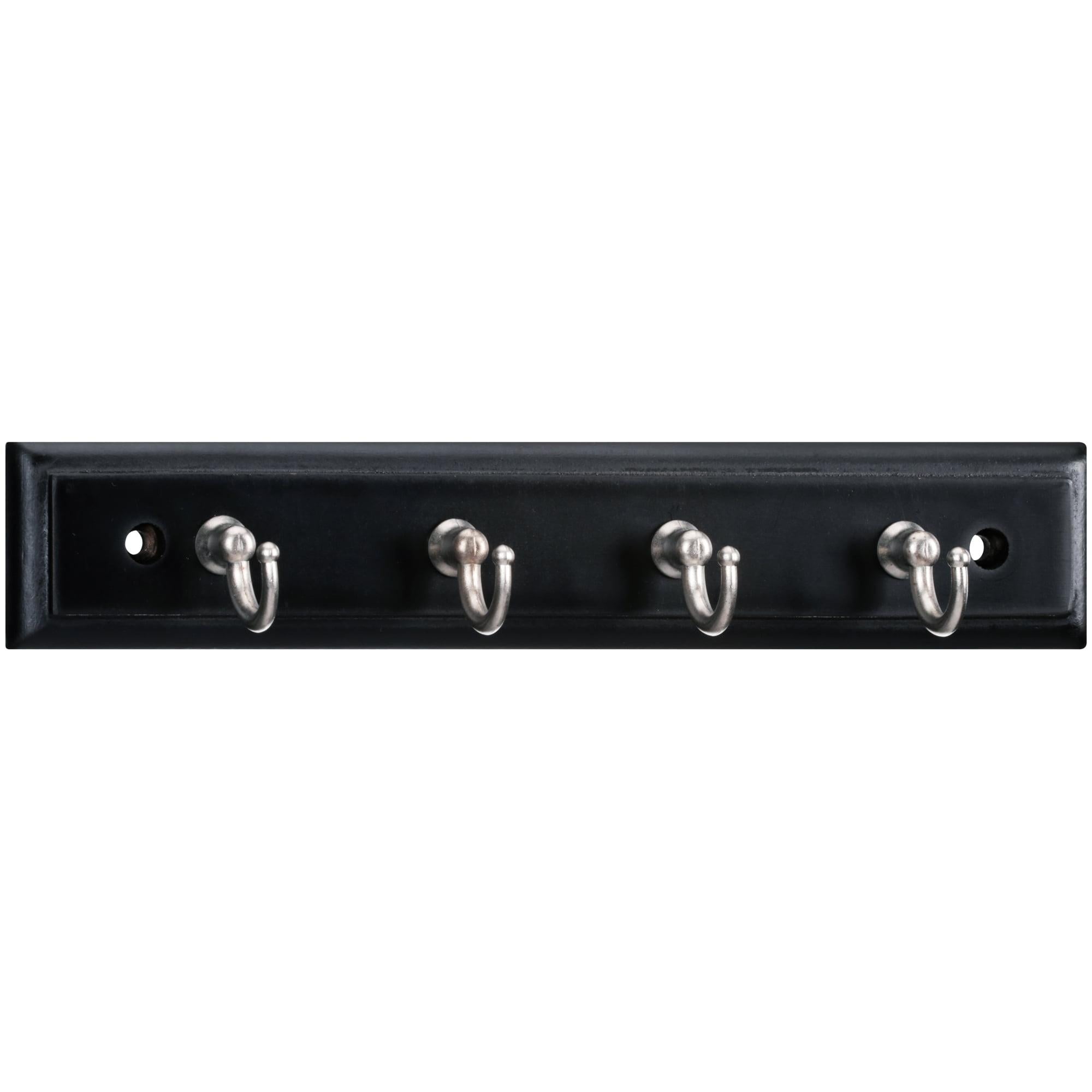 2-Pack, Chapter black with satin nickel finish key rack - Walmart.com