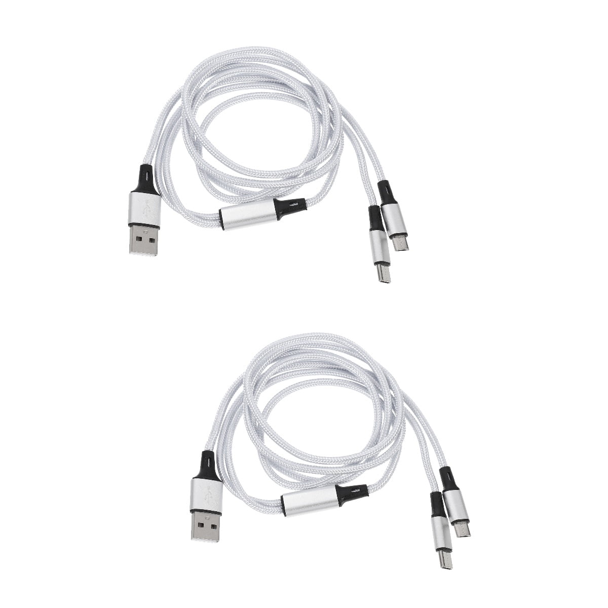 2 Pack Charging Cords for Multiple Devices Portable Data Line Charger Cable USB - Walmart.com