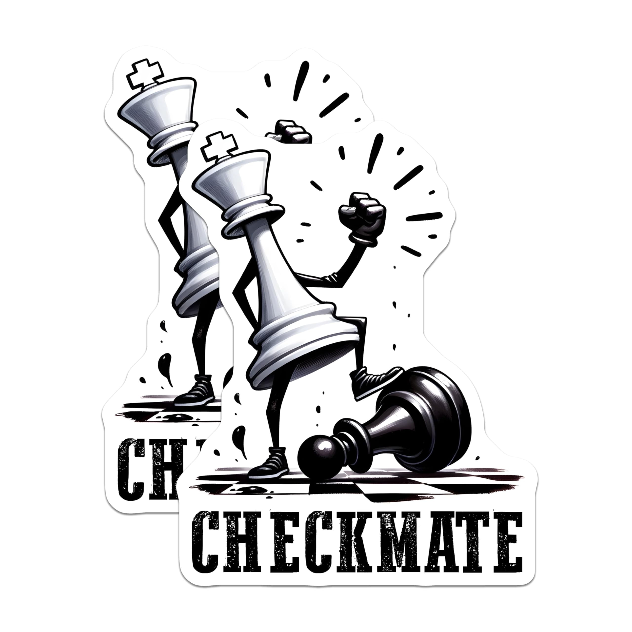 (2 Pack) Checkmate Chess Magnets - Funny Checkmate Figure Magnets ...