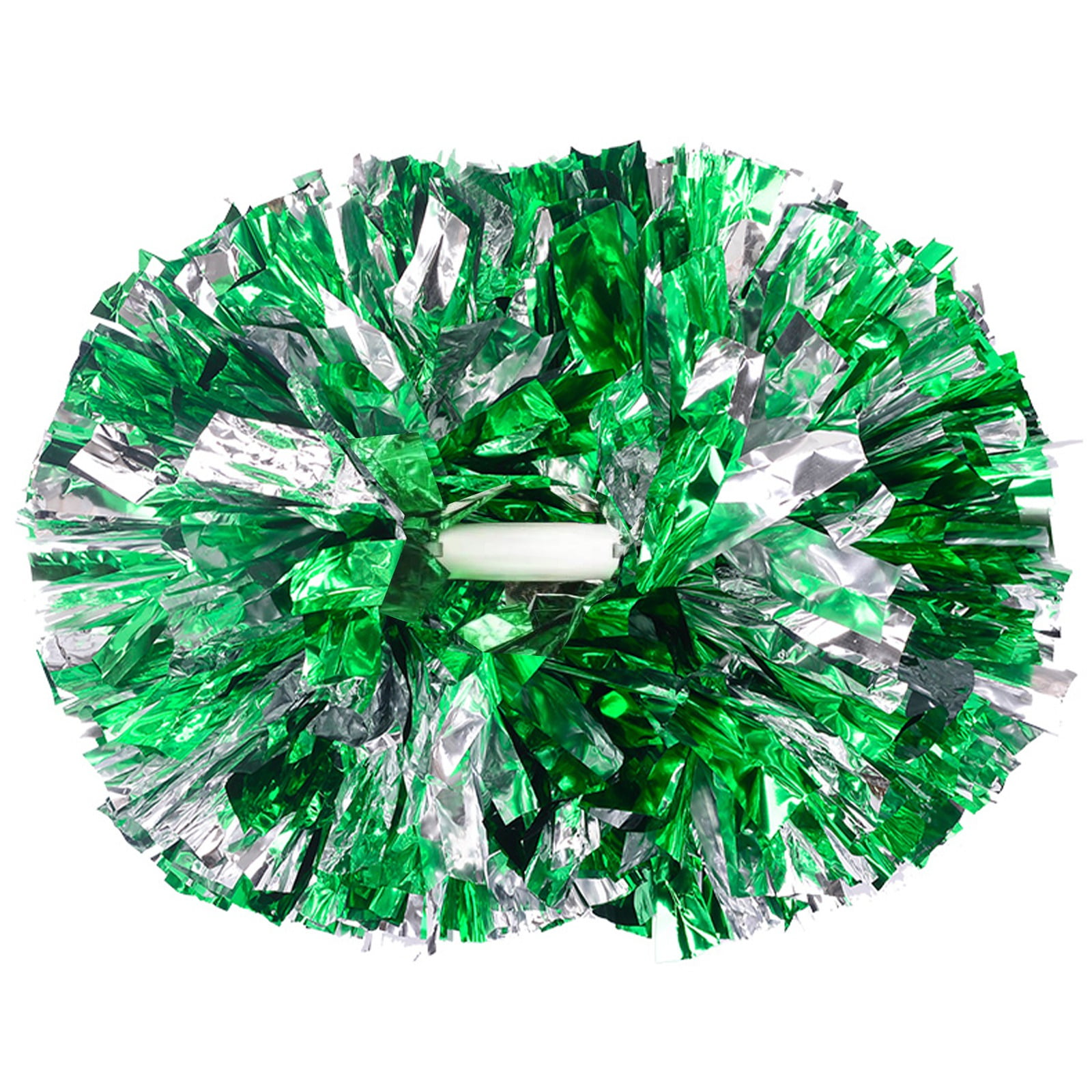 2 Pack Cheerleading Pom Poms with Baton Handle for Team Spirit Sports ...