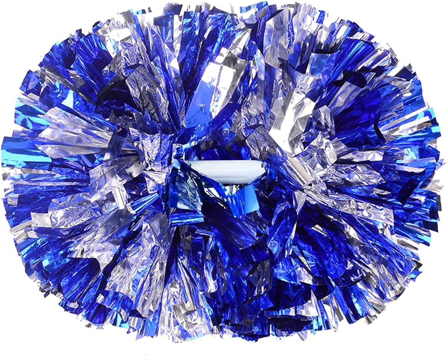 2 Pack Cheerleading Pom Poms with Baton Handle for Team Spirit Sports ...