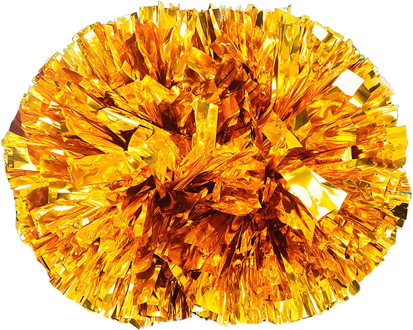 2 Pack Cheerleading Pom Poms with Baton Handle Rainbow Colorful Cheer ...