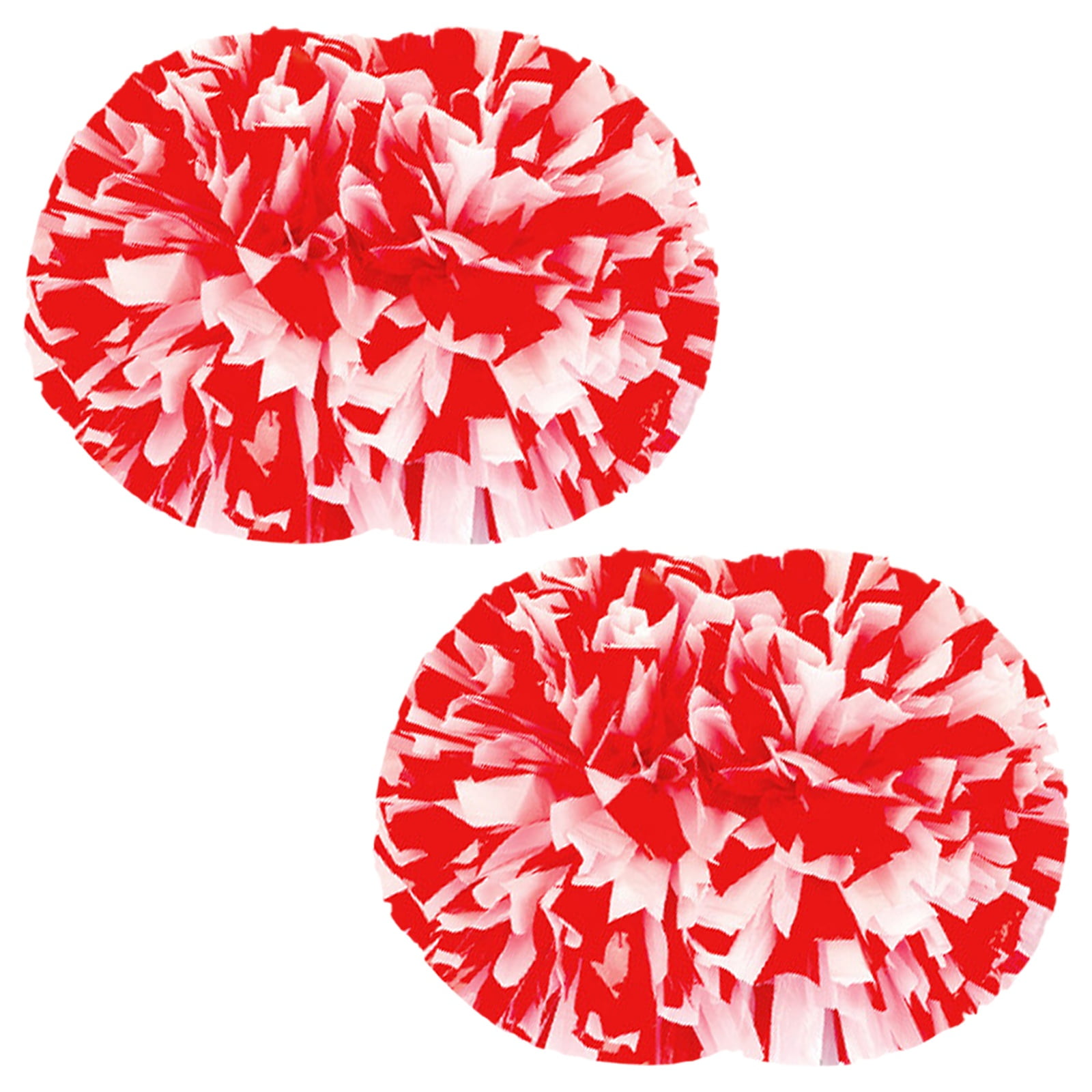 2 Pack Cheerleading Pom Poms with Baton Handle for Team Spirit Sports ...