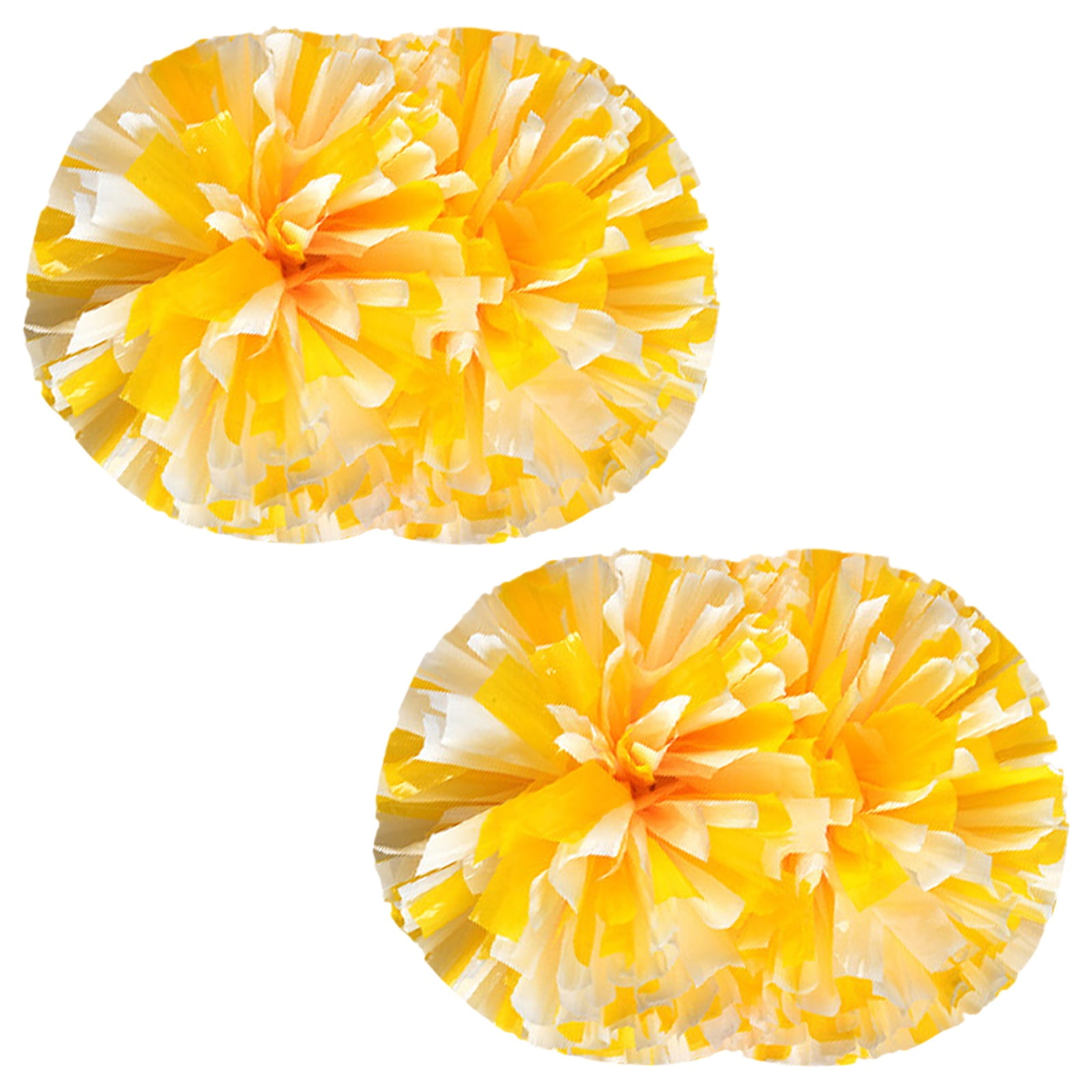 2 Pack Cheerleading Pom Poms with Baton Handle for Team Spirit Sports ...