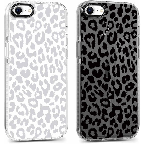 2 Pack Cheetah Cases for iPhone 16e Case 6.1", Clear with Cute Fashion ...