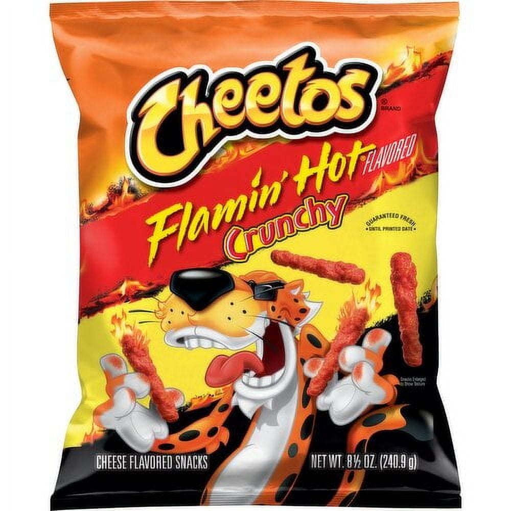 2 Pack - Cheetos Snacks Cheese Flavored Crunchy Flamin Hot 8.5 oz ...