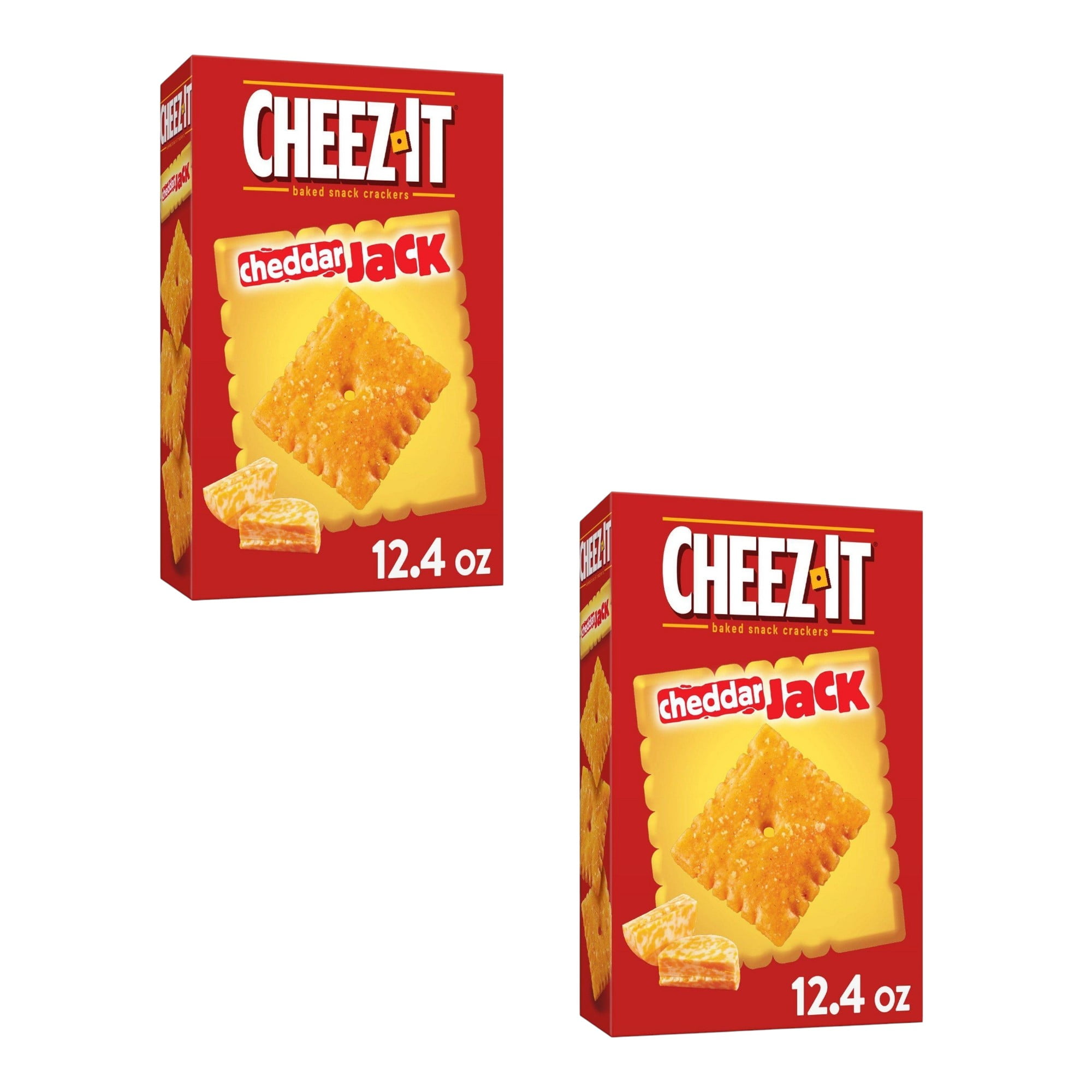 ( 2 Pack ) Cheez-It Baked Snack Cheese Crackers, Cheddar Jack, 12.4 Oz ...