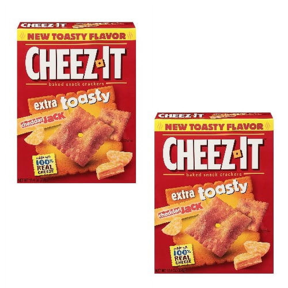 ( 2 Pack ) Cheez-It Baked Snack Crackers, Cheddar Jack, Extra Toasty 12.4 Oz - Walmart.com
