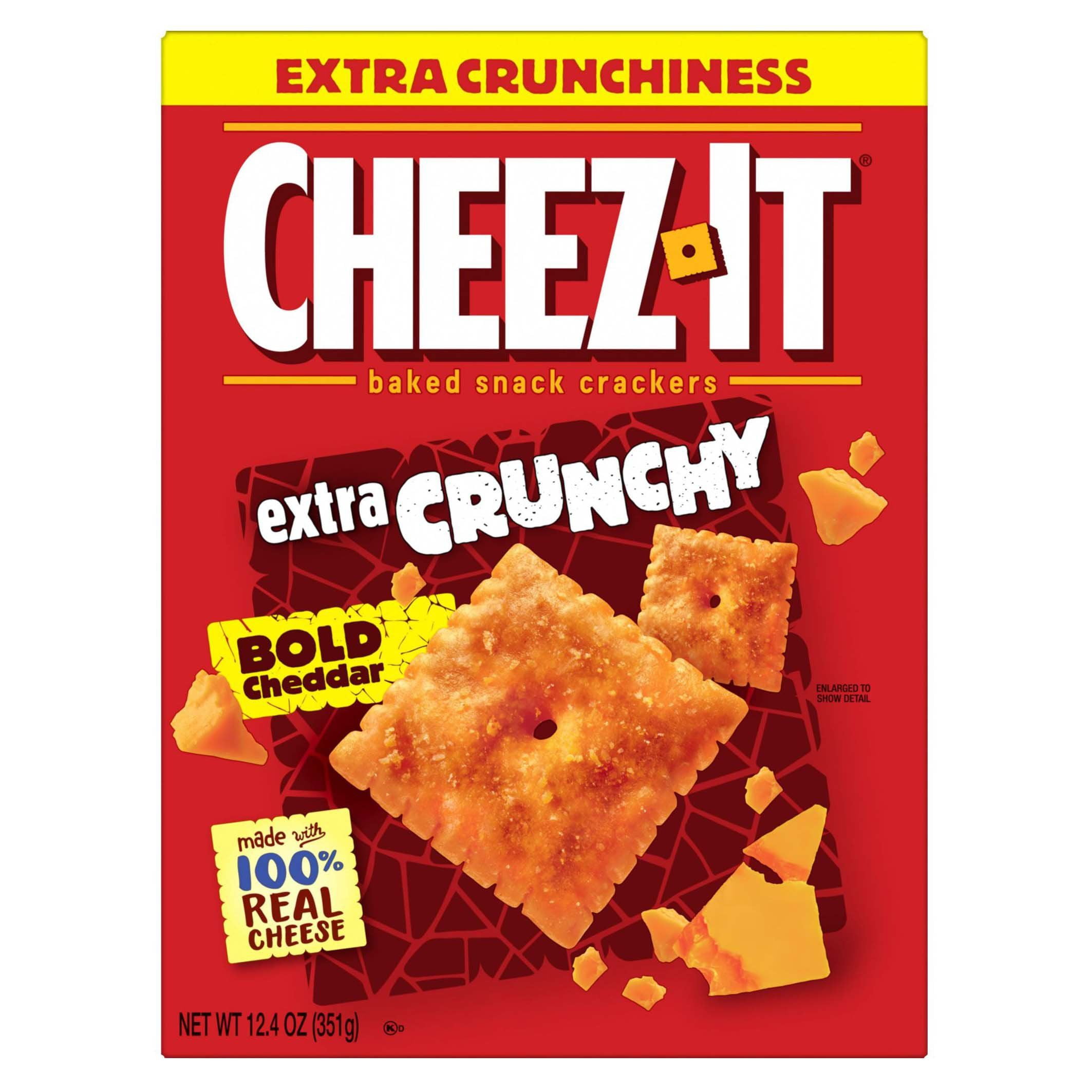 2 Pack - Cheez-It Bold Extra Crunchy Cheddar Cheese Crackers - 12.4 oz ...
