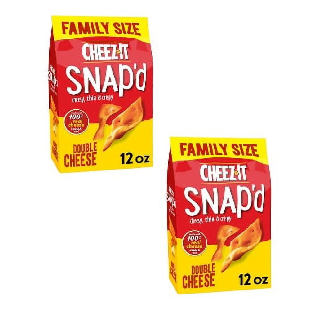 ( 2 Pack ) Cheez-It Cheesy Baked Snacks, Double Cheese, Family Size 12 ...