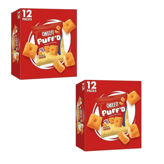 ( 2 Pack ) Cheez-It Cheesy Baked Snacks, Double Cheese, Grab N' Go, 12 ...