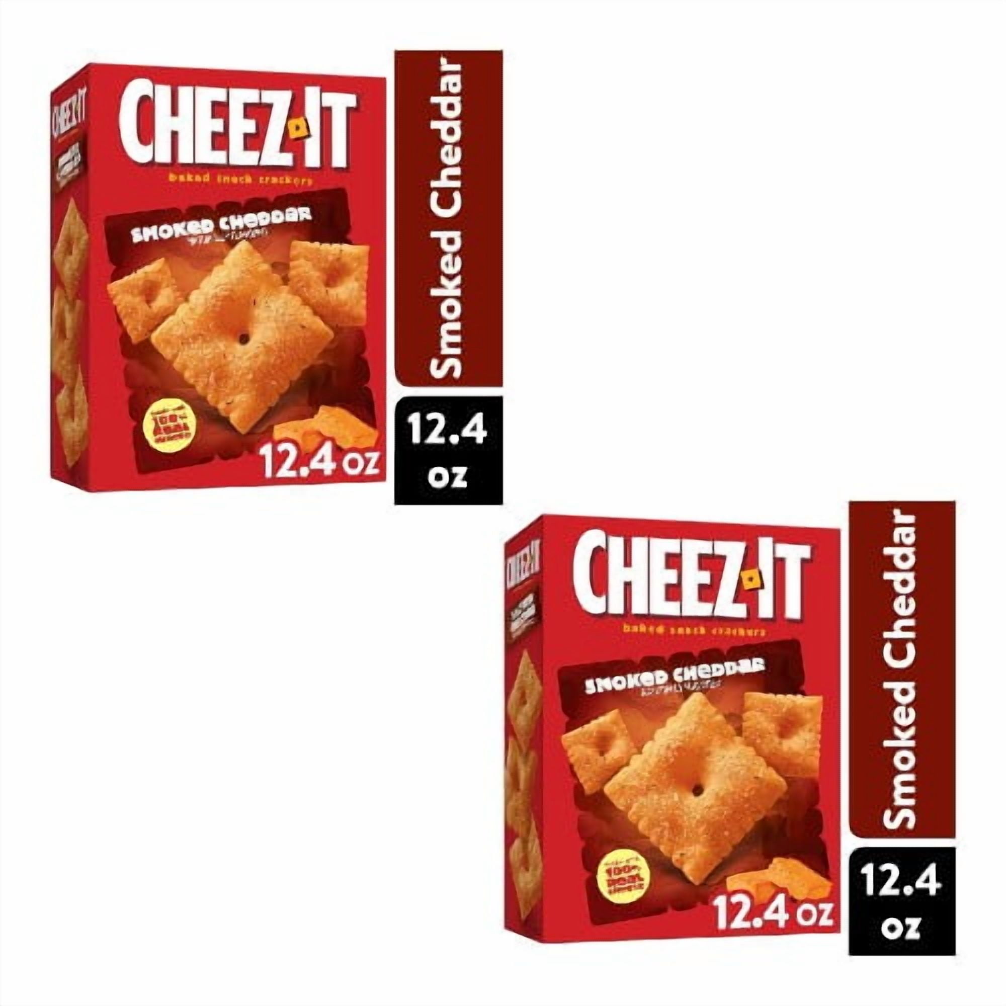 ( 2 Pack ) Cheez-It Smoked Cheddar Cheese Snack Crackers, 12.4 Oz Box ...