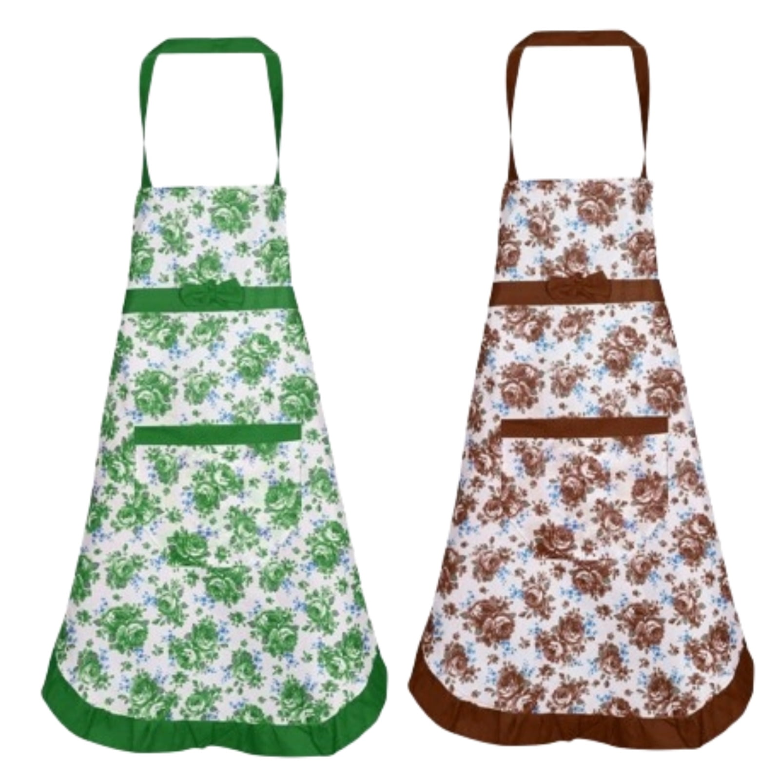 2 Pack Chef Apron for Women Kitchen Dishwash Cooking Aprons with ...