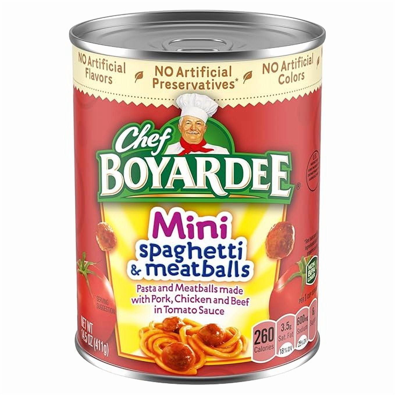 2-Pack Chef Boyardee Mini Spaghetti and Meatballs, 14.5 oz - Walmart.com