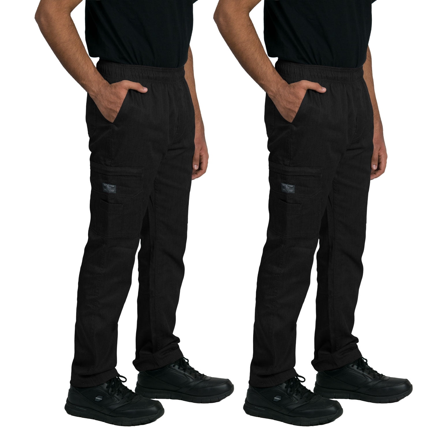 2-Pack Chef Code Modern Slim Fit Chef Pants with Zipper Cargo Pockets ...