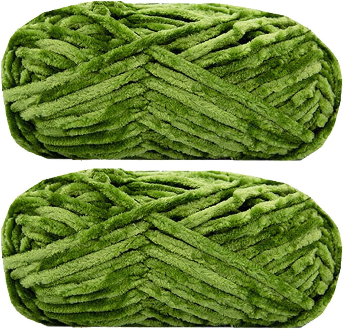 Customer reviews for 2 Pack Chenille Velvet Yarn Knitting Wool Thick ...