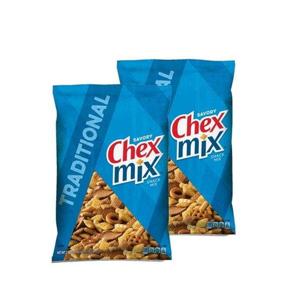 2 Pack | Chex Mix Traditional Savory Snack Mix, 40 oz - Walmart.com