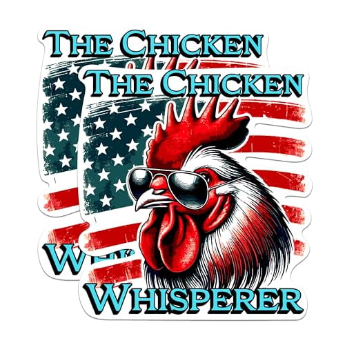 (2 Pack) The Chicken Whisperer Stickers - Funny Farm Chicken Farmer ...