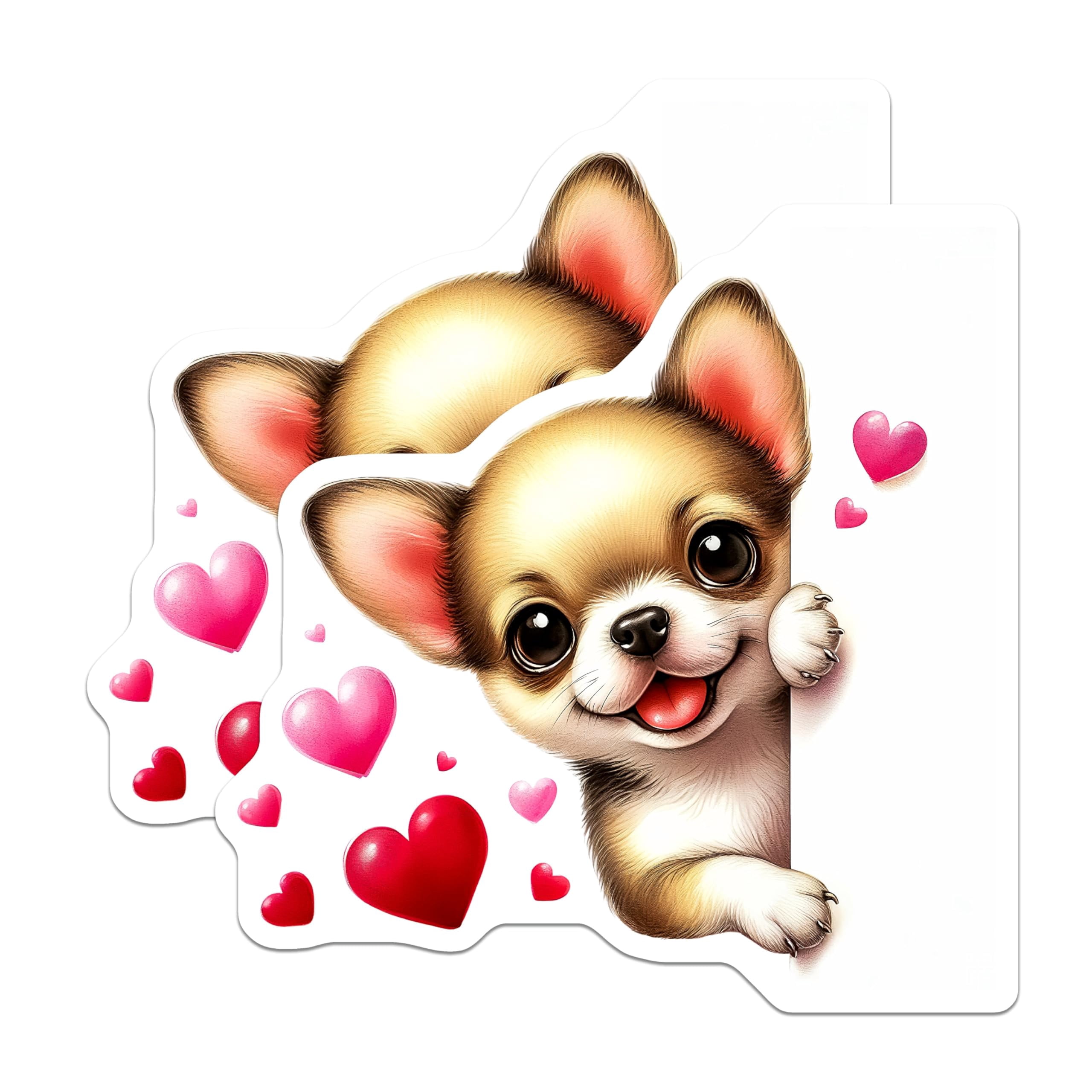 (2 Pack) Chihuahua Magnets - Cute Dog - Puppy Lover Gifts - 5" On ...