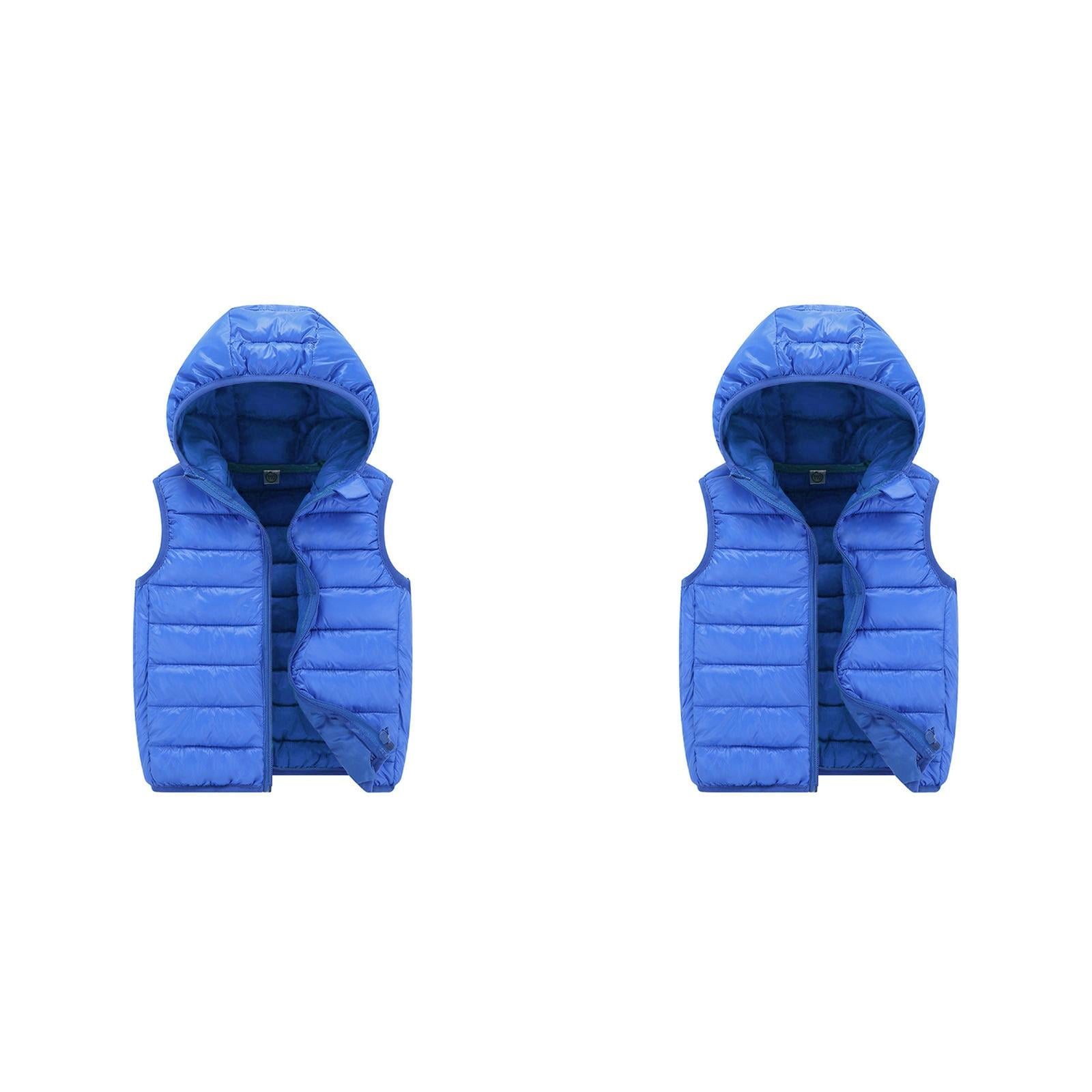 2 Pack Child Boys Ski Jacket Boys Girls Sleeveless Winter Coat Solid ...