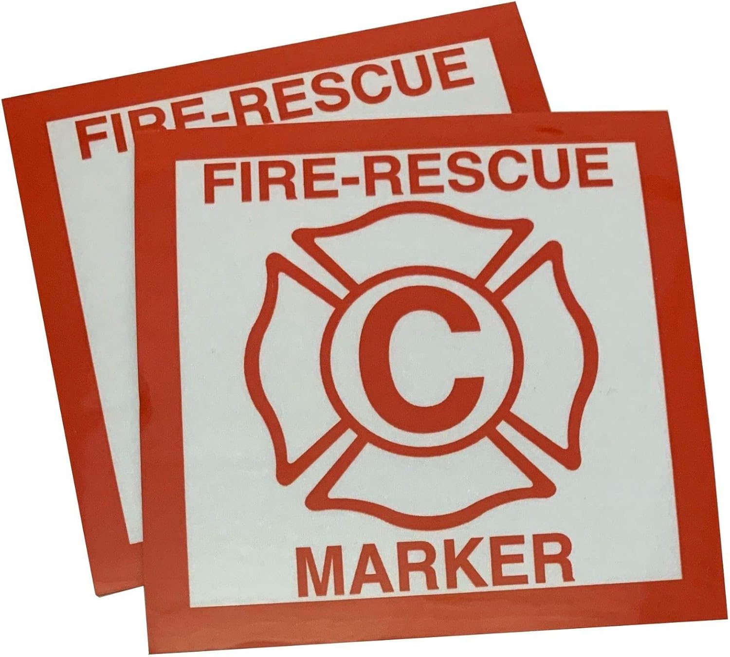 2 Pack Child Fire Marker Window Decals Alert Fireman of Children ...