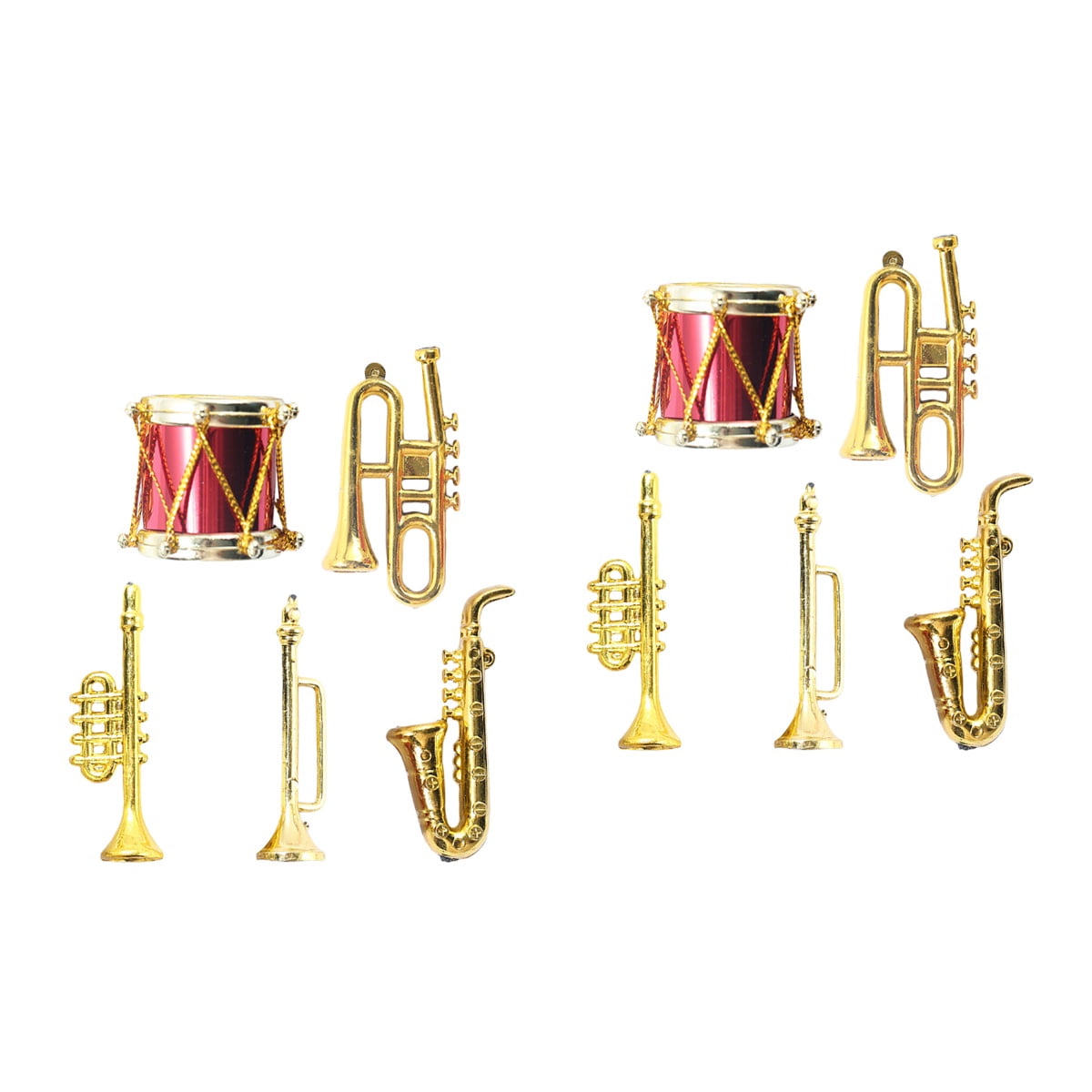 2 Pack Children Musical Toys Tiny House Decors Miniatures Instruments ...