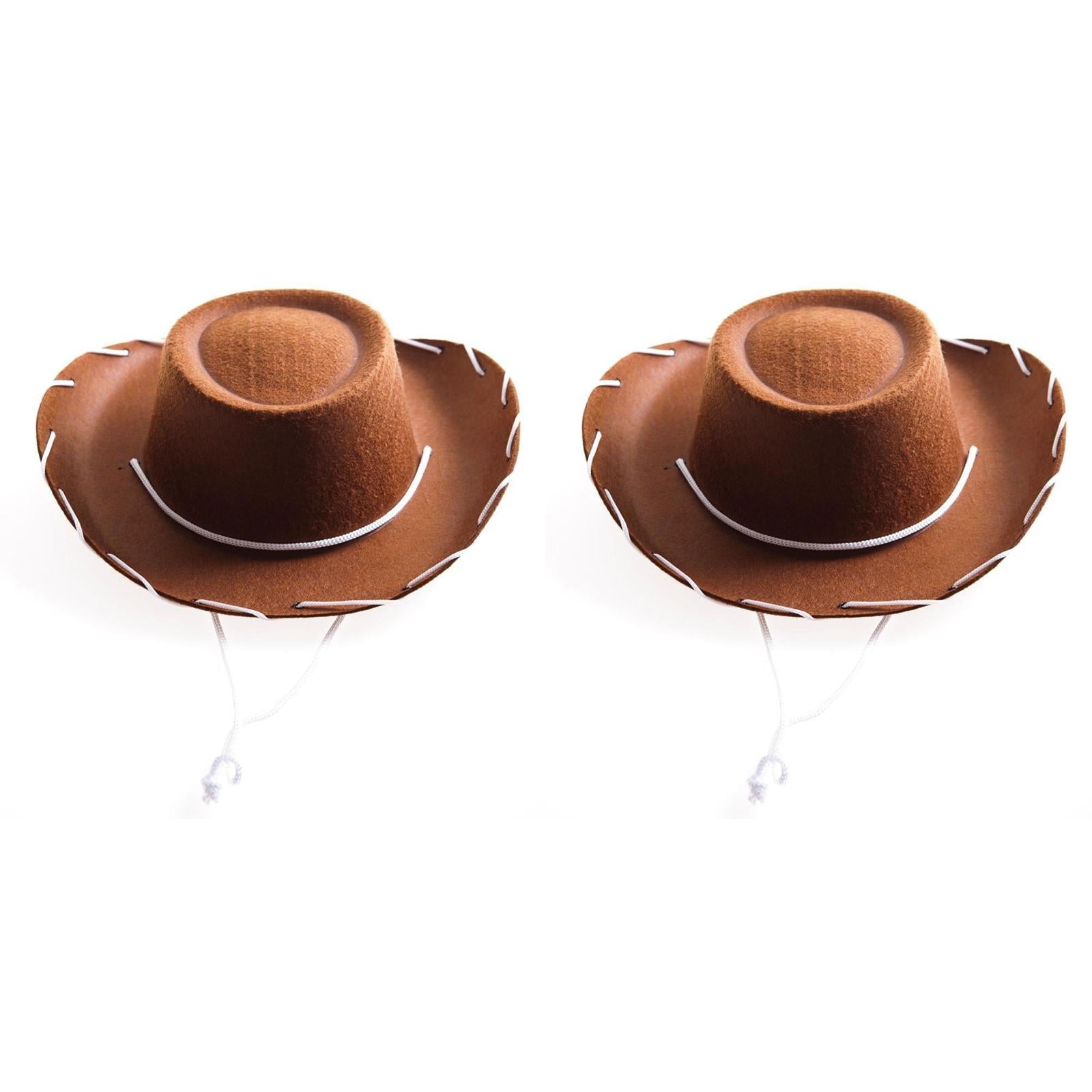 2 Pack,Children's Red Cowboy Hat for Prop, Dress-up Party, Holiday ...